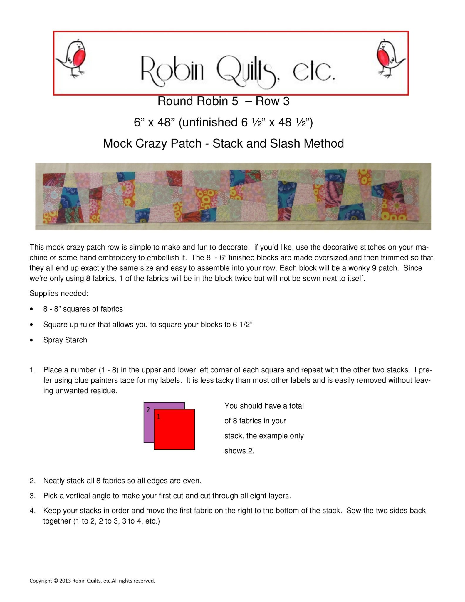 Round Robin 5 Row 3 with Robin Quilts - Patchwork Posse