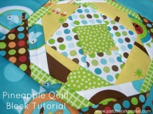 Pineapple Quilt Block Tutorial - Patchwork Posse