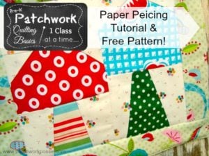 Paper Piecing Tutorial & Free Mug Rug Pattern - Patchwork Posse