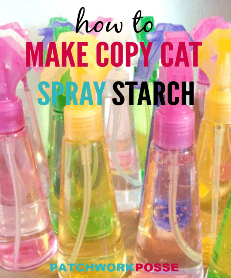 Homemade Spray Starch - Patchwork Posse