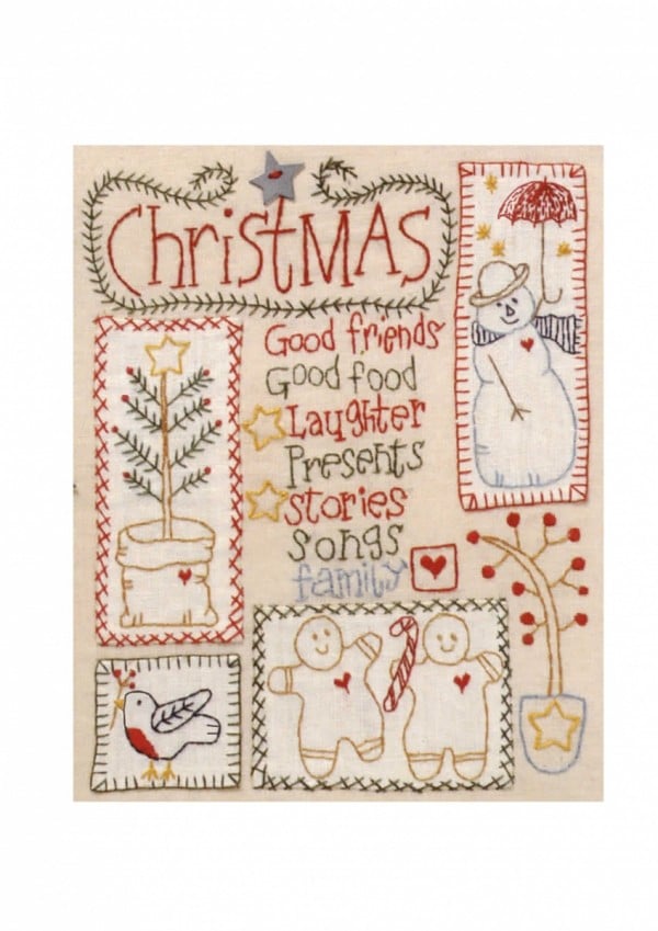18 Free Christmas Embroidery Designs - Print and Stitch - Patchwork Posse