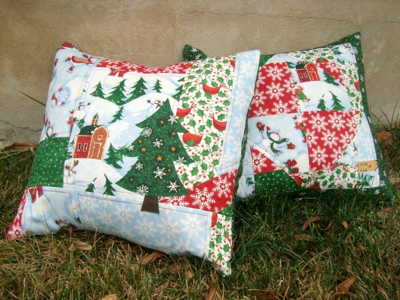 2 Quick and Simple Christmas Pillows - Patchwork Posse