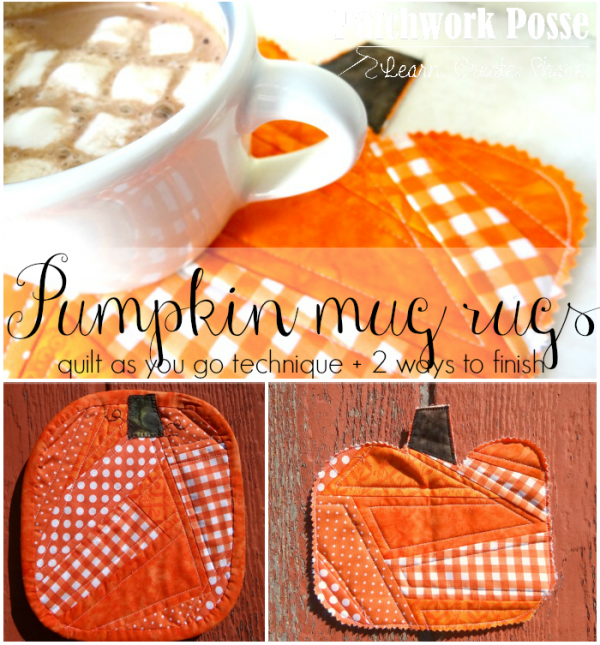 Fall Pumpkin Mug Rug Tutorial - Patchwork Posse