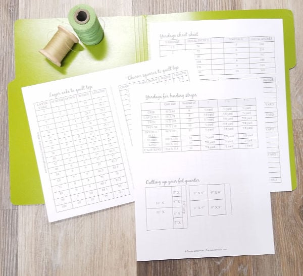 Quilting Cheat Sheets - Patchwork Posse