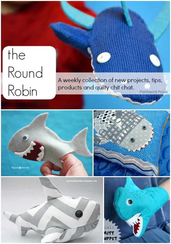 the Round Robin 29 - Sewing Sharks - Patchwork Posse