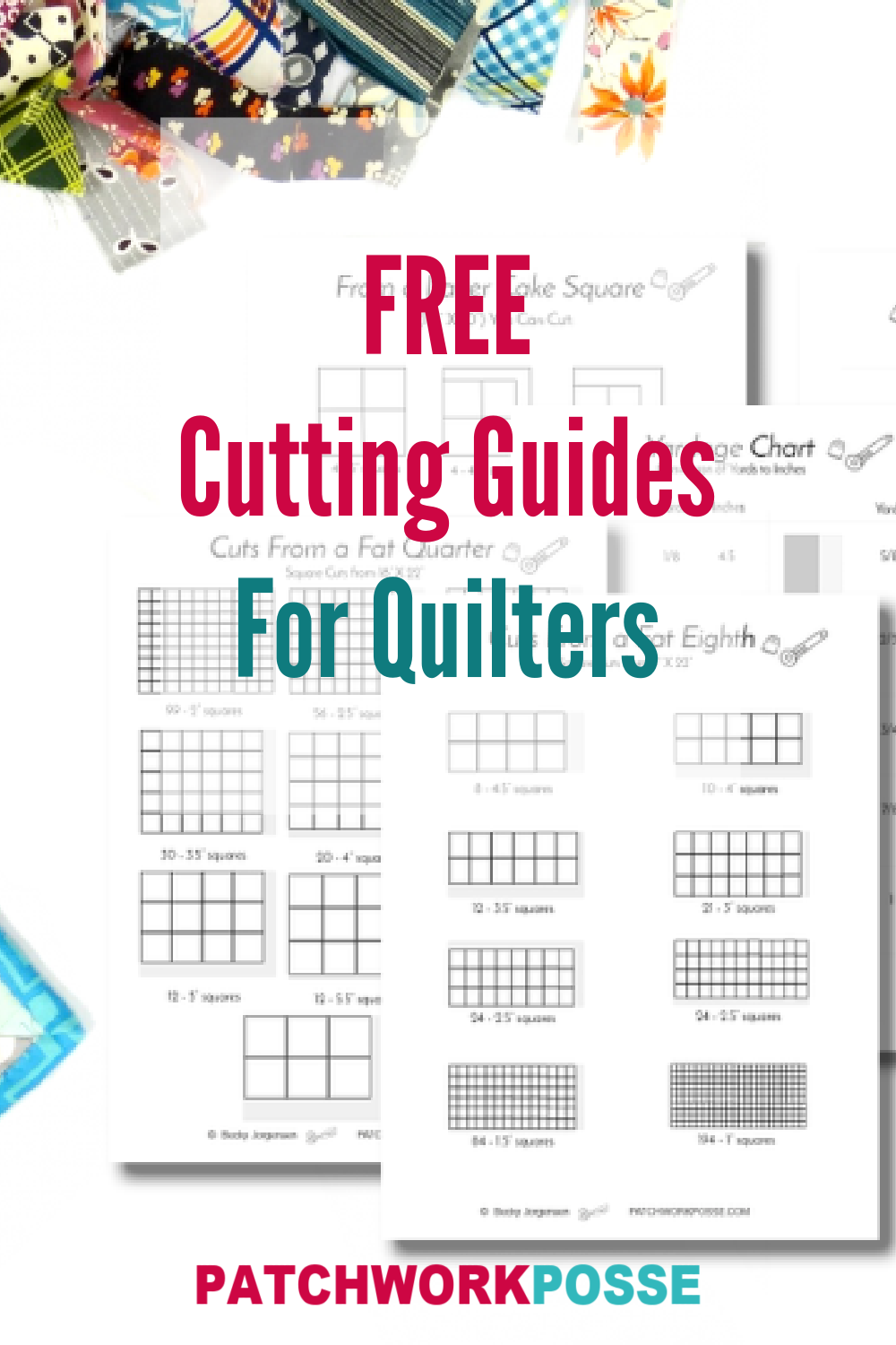 Cutting Guides Printable for Quilters - Patchwork Posse