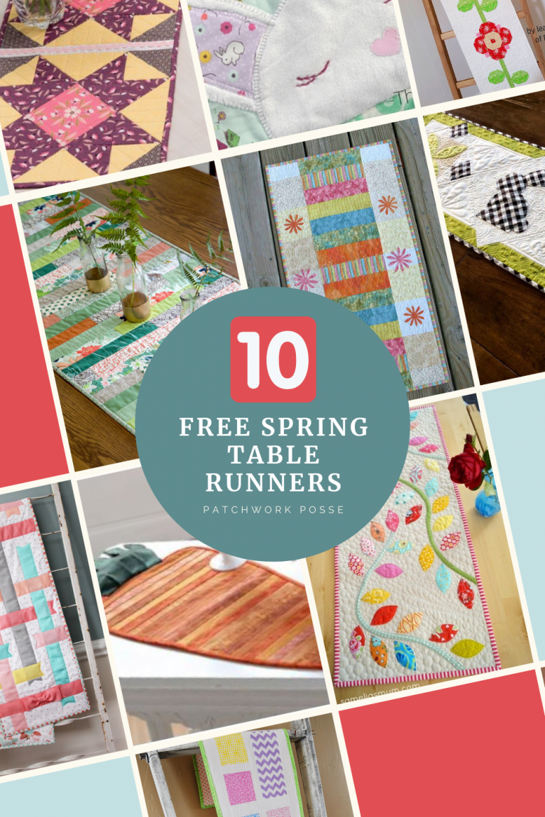 10 Free Table Runners for Spring - Patchwork Posse