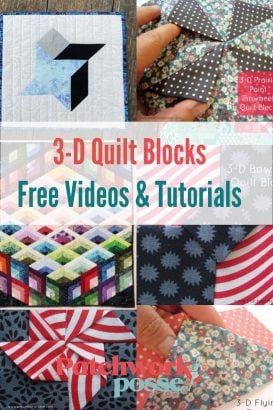 3D Quilt Blocks and Patterns - Patchwork Posse