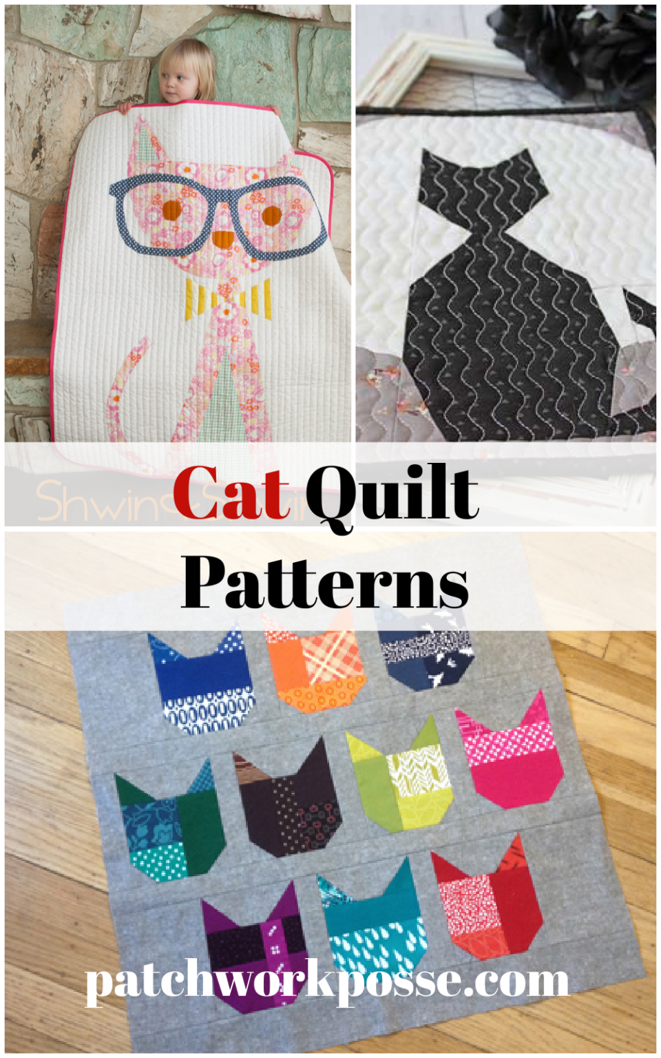 Super Cute and Free Cat Quilt Patterns - Patchwork Posse