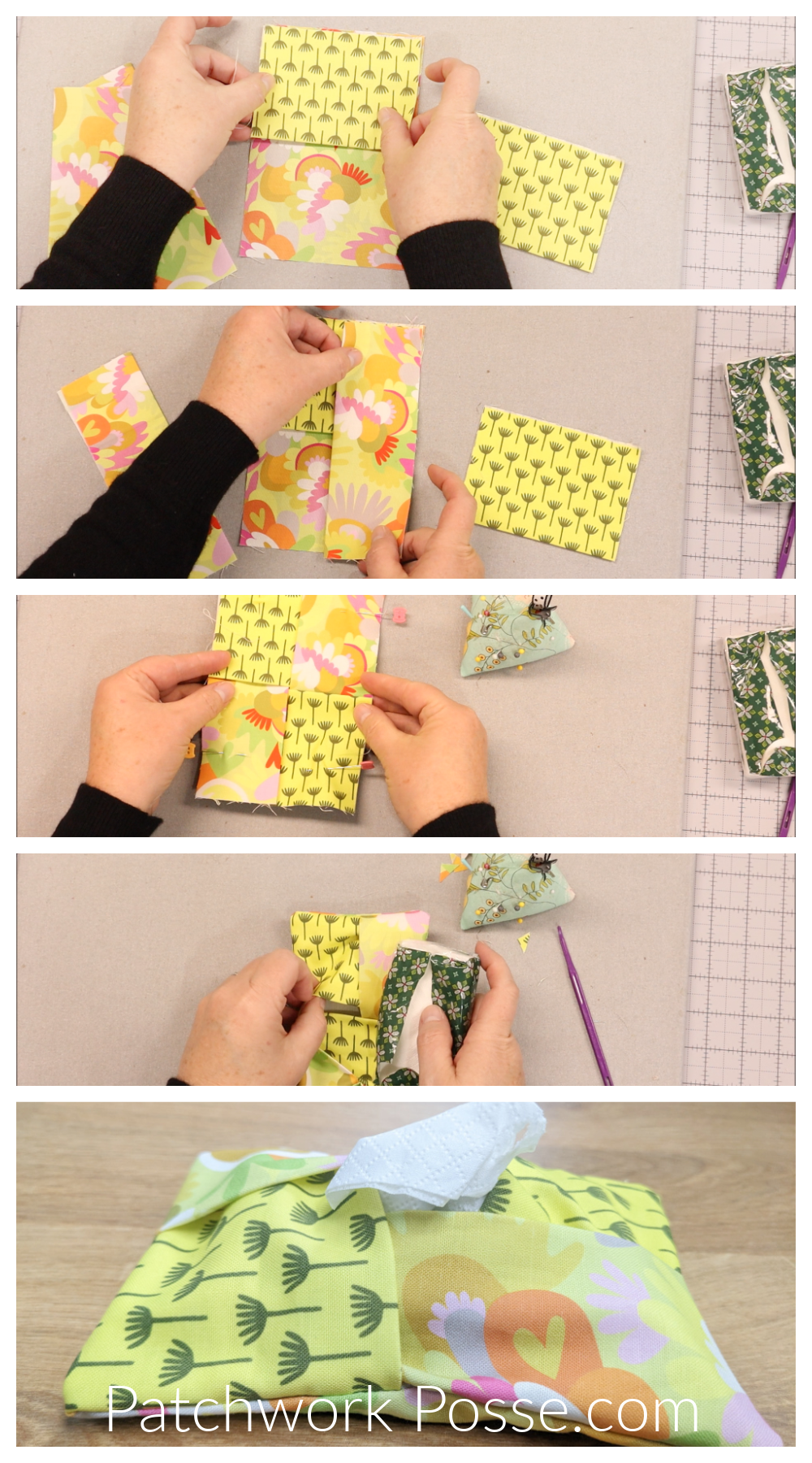 Simple Tissue Cover Pattern - Patchwork Posse