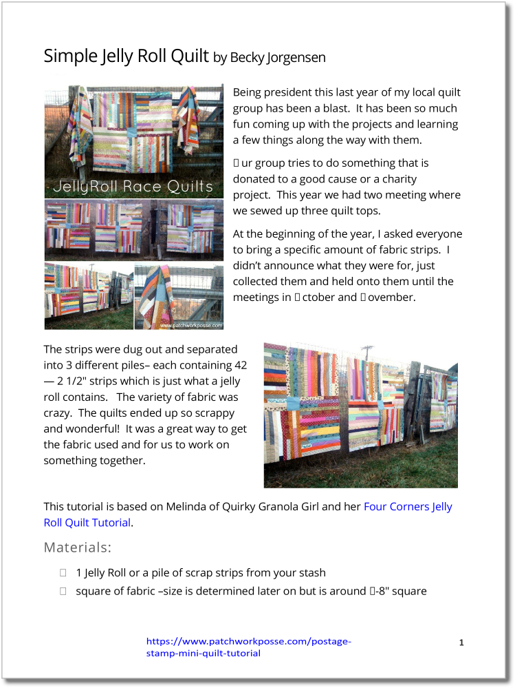 Simple Jelly Roll Quilt Tutorial - Patchwork Posse