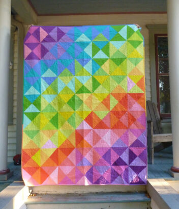 15 Easy to Sew Rainbow Quilt Patterns - Patchwork Posse