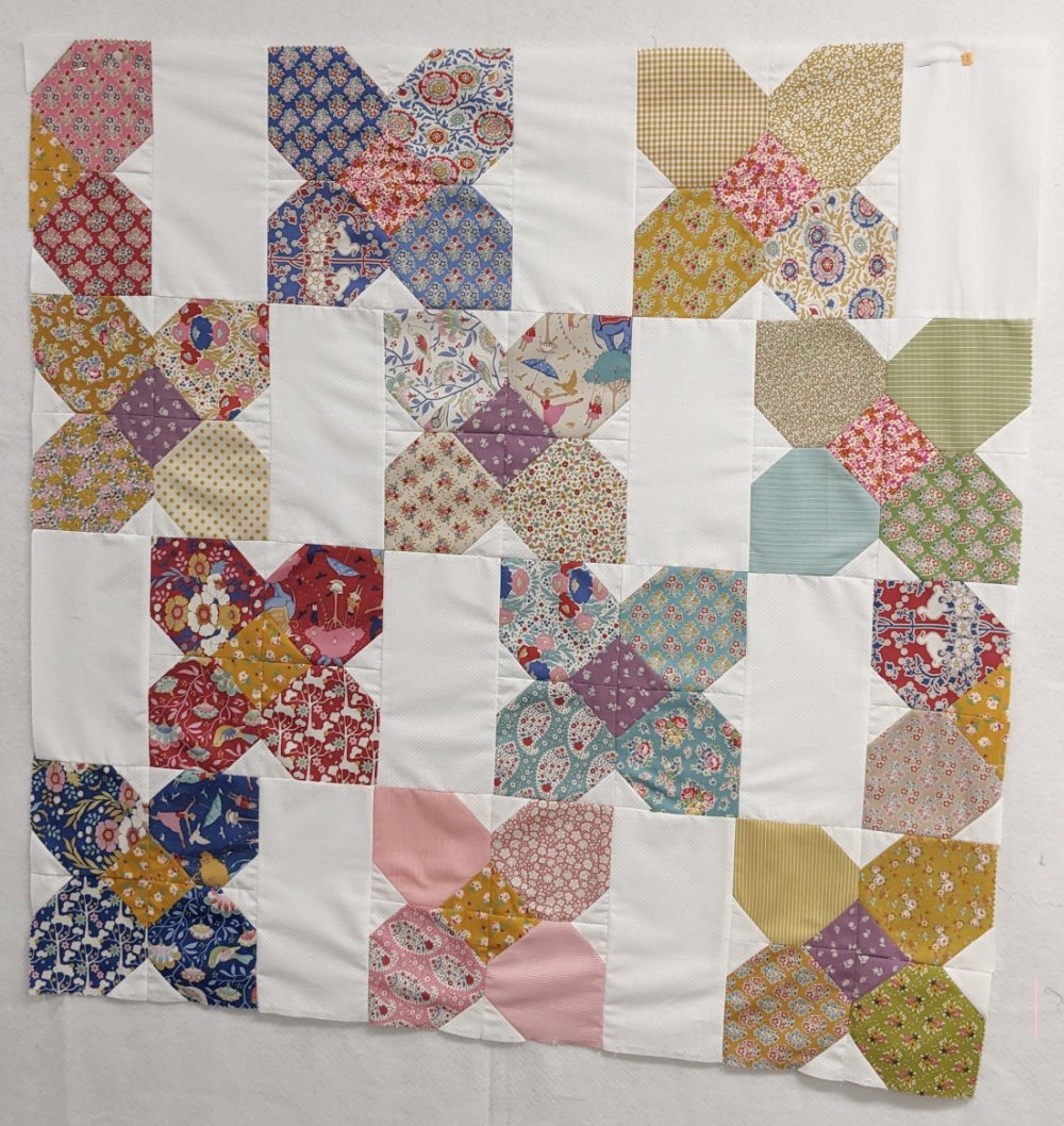 Charm Blossom Baby Quilt Pattern - Charm Pack Friendly - Patchwork Posse