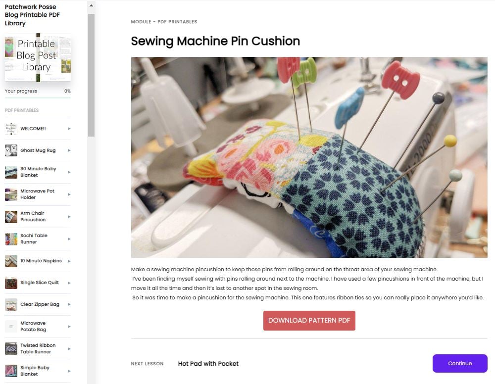 Printable Posts PDF Library - Patchwork Posse
