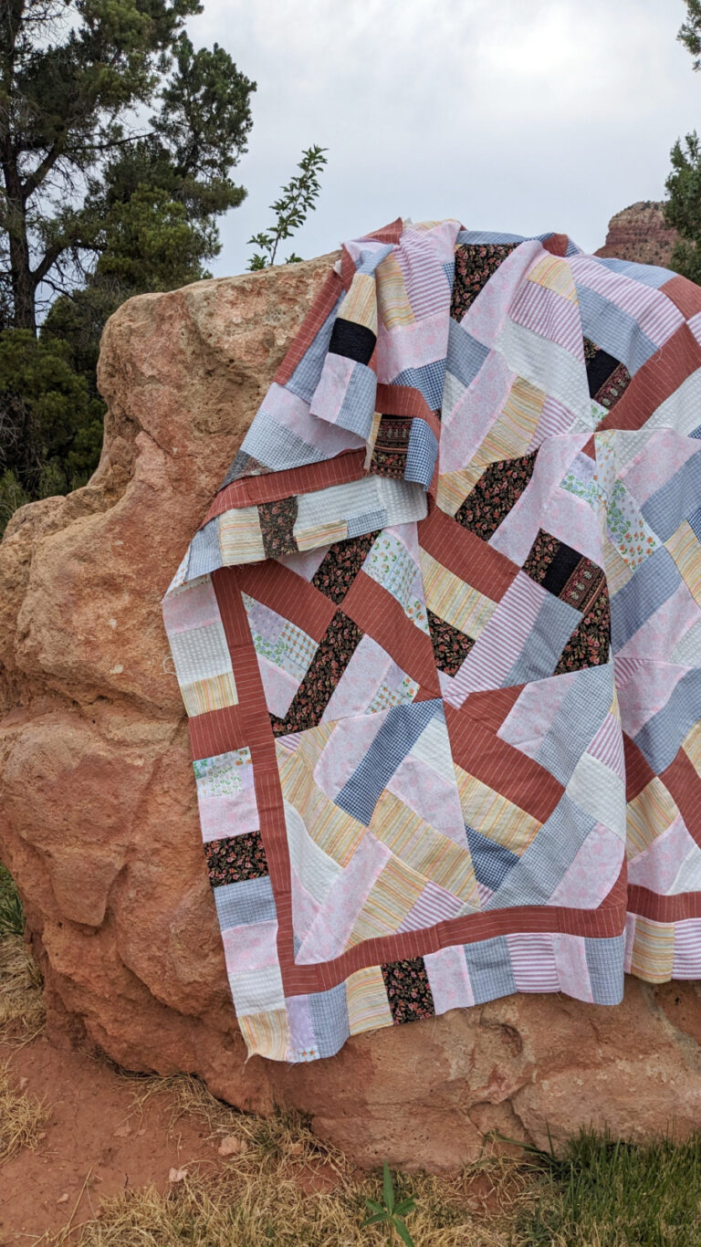 Spinning Ribbons Quilt: Easy Quilt Pattern Using Scrappy Fabric Strips ...