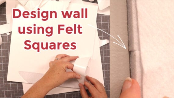 Easy DIY Design Wall Using Felt Squares - Patchwork Posse