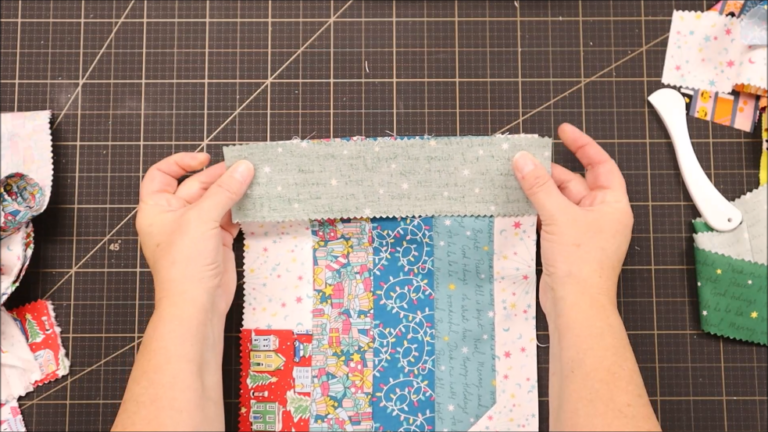 Christmas Stockings Quilt Block and Pattern - Jelly Roll Friendly ...