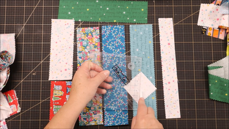 Christmas Stockings Quilt Block and Pattern - Jelly Roll Friendly ...