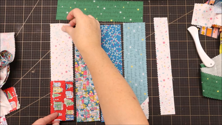 Christmas Stockings Quilt Block and Pattern - Jelly Roll Friendly ...