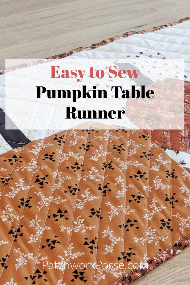 Free Pumpkin Table Runner - Patchwork Posse