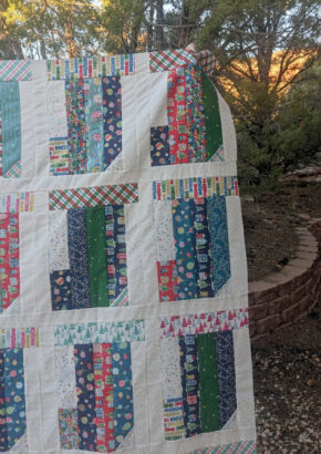 Christmas Stockings Quilt Block and Pattern - Jelly Roll Friendly ...