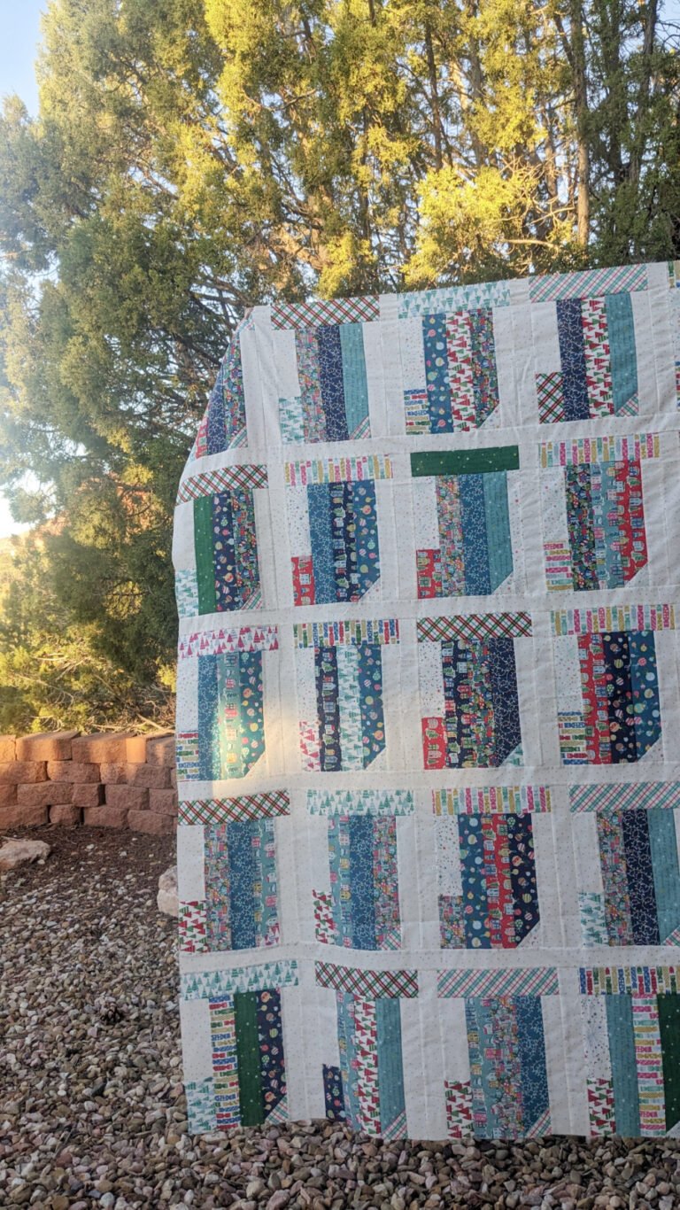 Christmas Stockings Quilt Block and Pattern - Jelly Roll Friendly ...