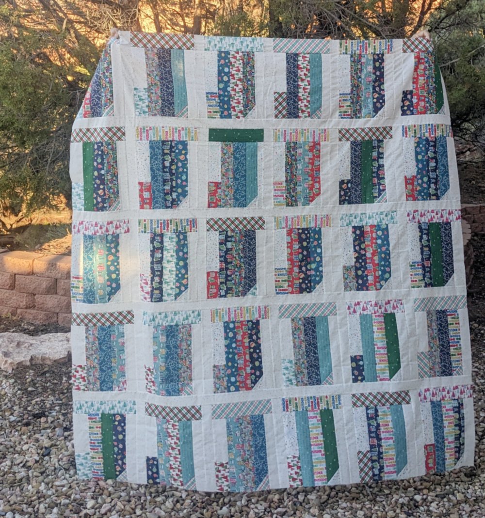 Christmas Stockings Quilt Block and Pattern - Jelly Roll Friendly ...