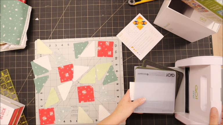 EQ and AccuQuilt Qube - Free Table Topper Pattern - Patchwork Posse