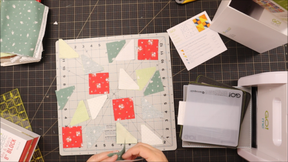 EQ and AccuQuilt Qube - Free Table Topper Pattern - Patchwork Posse