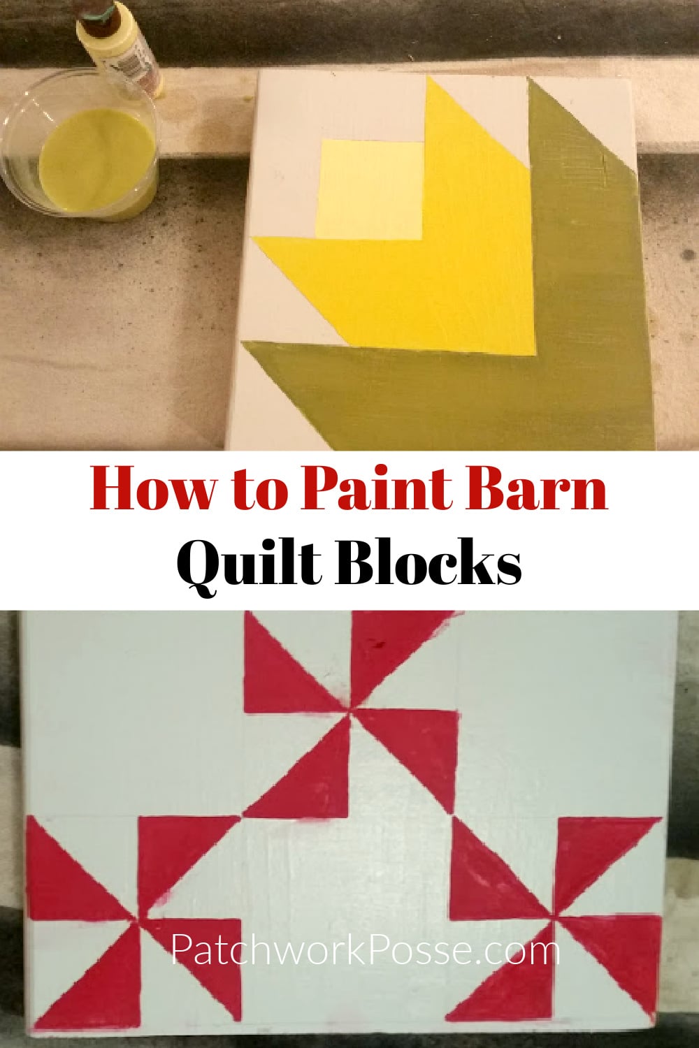 How to Paint Barn Quilt Blocks - Patchwork Posse