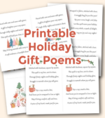 Holiday Card Poems for Gift Giving - Patchwork Posse