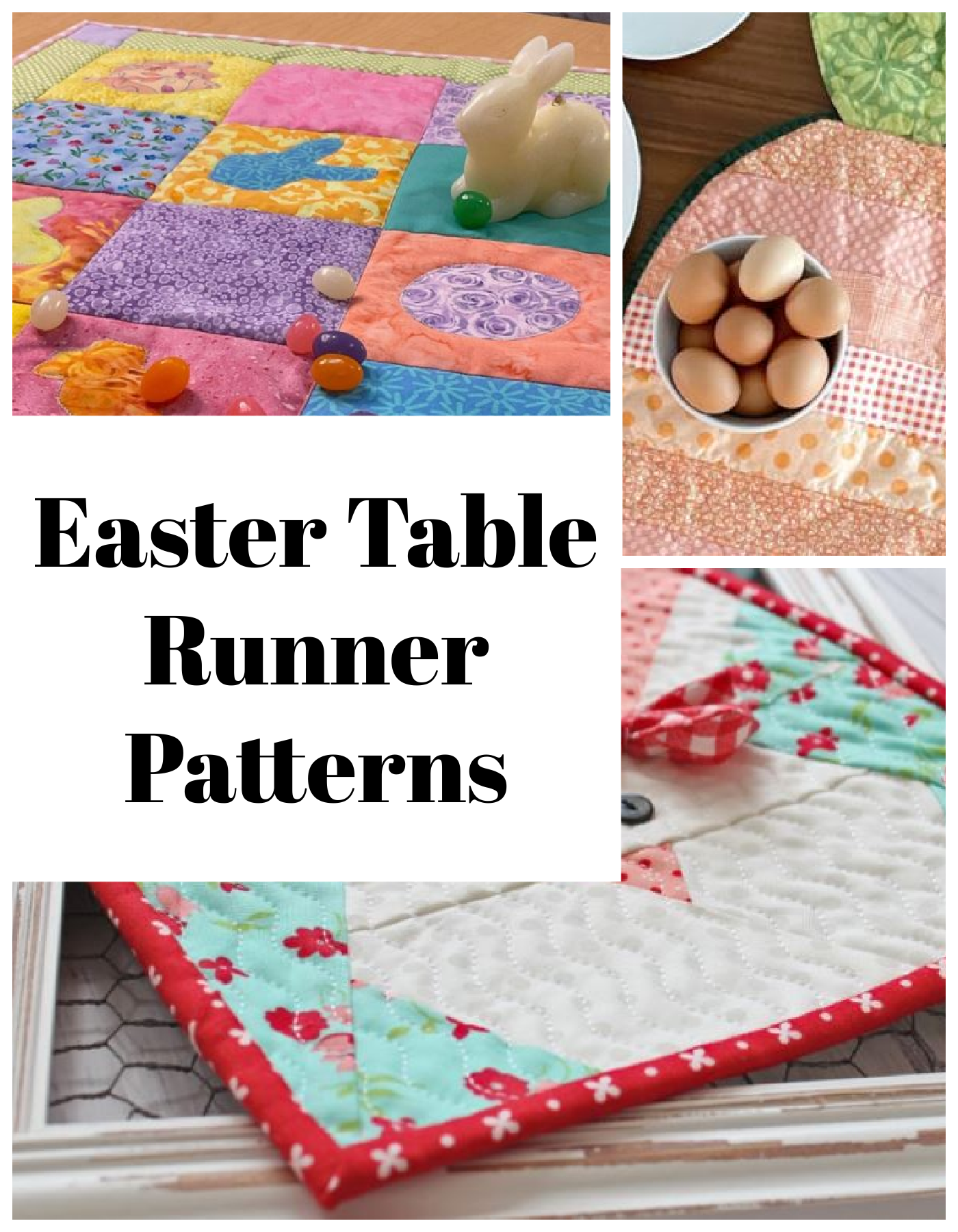 Easter Table Runners - Patchwork Posse