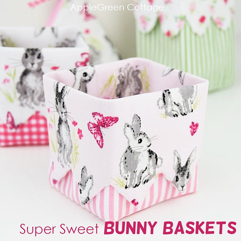 Fabric Easter Baskets - Free Patterns - Patchwork Posse