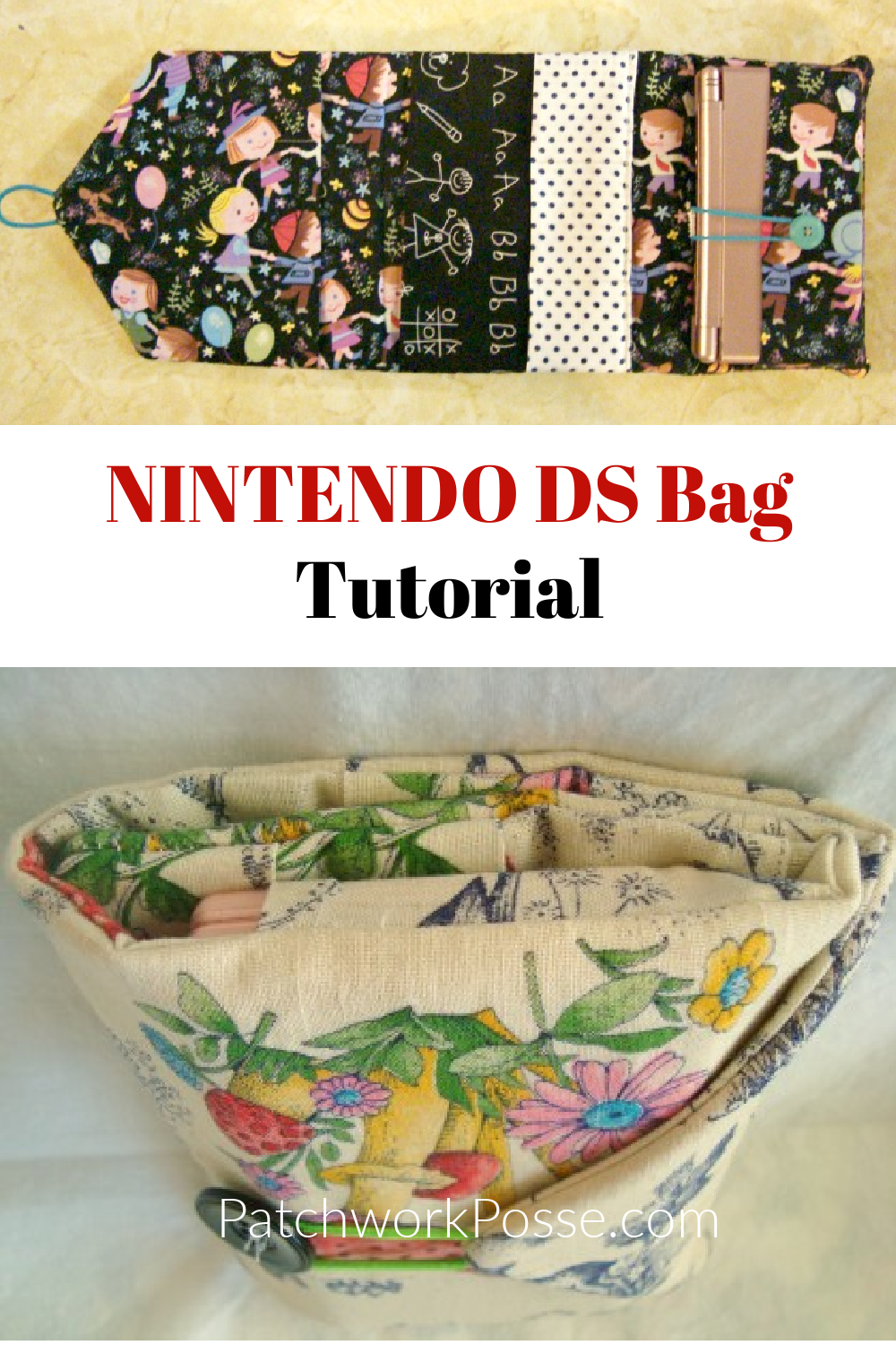 Nintendo DS Bag Tutorial - Patchwork Posse