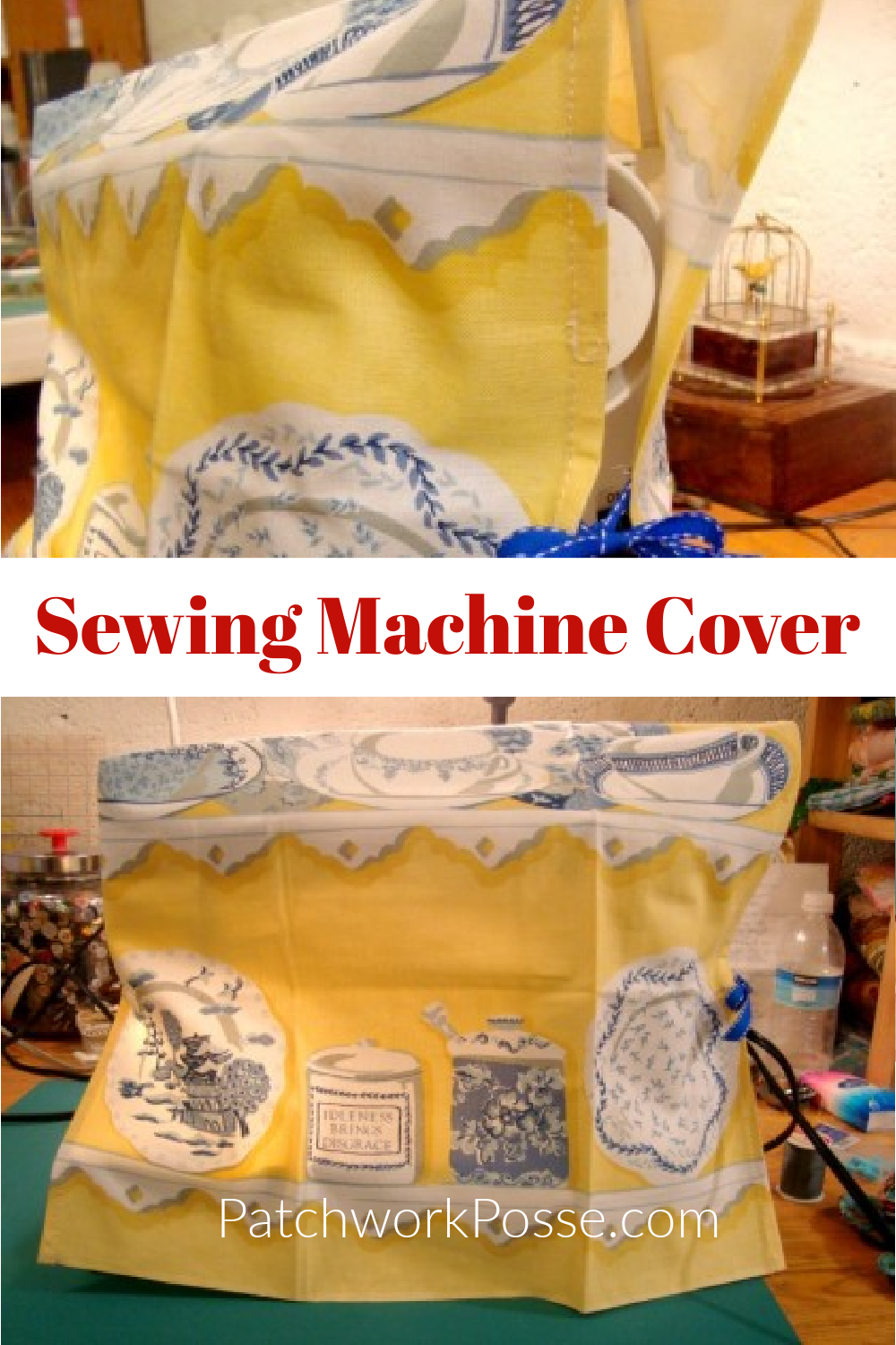 5 Minute Sewing Machine Cover Free Tutorial - Patchwork Posse