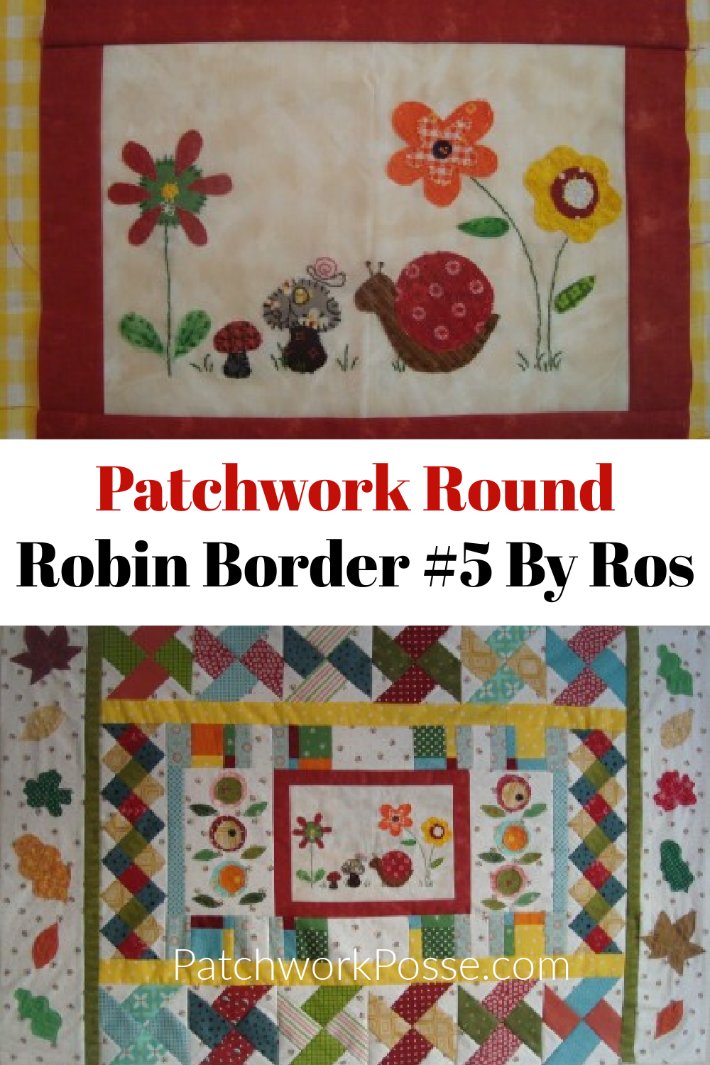 Patchwork Round Robin Border #5 By Ros - Patchwork Posse