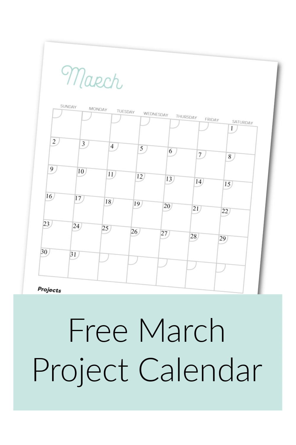 Free March 2025 Printable Calendar for Quilters - Patchwork Posse