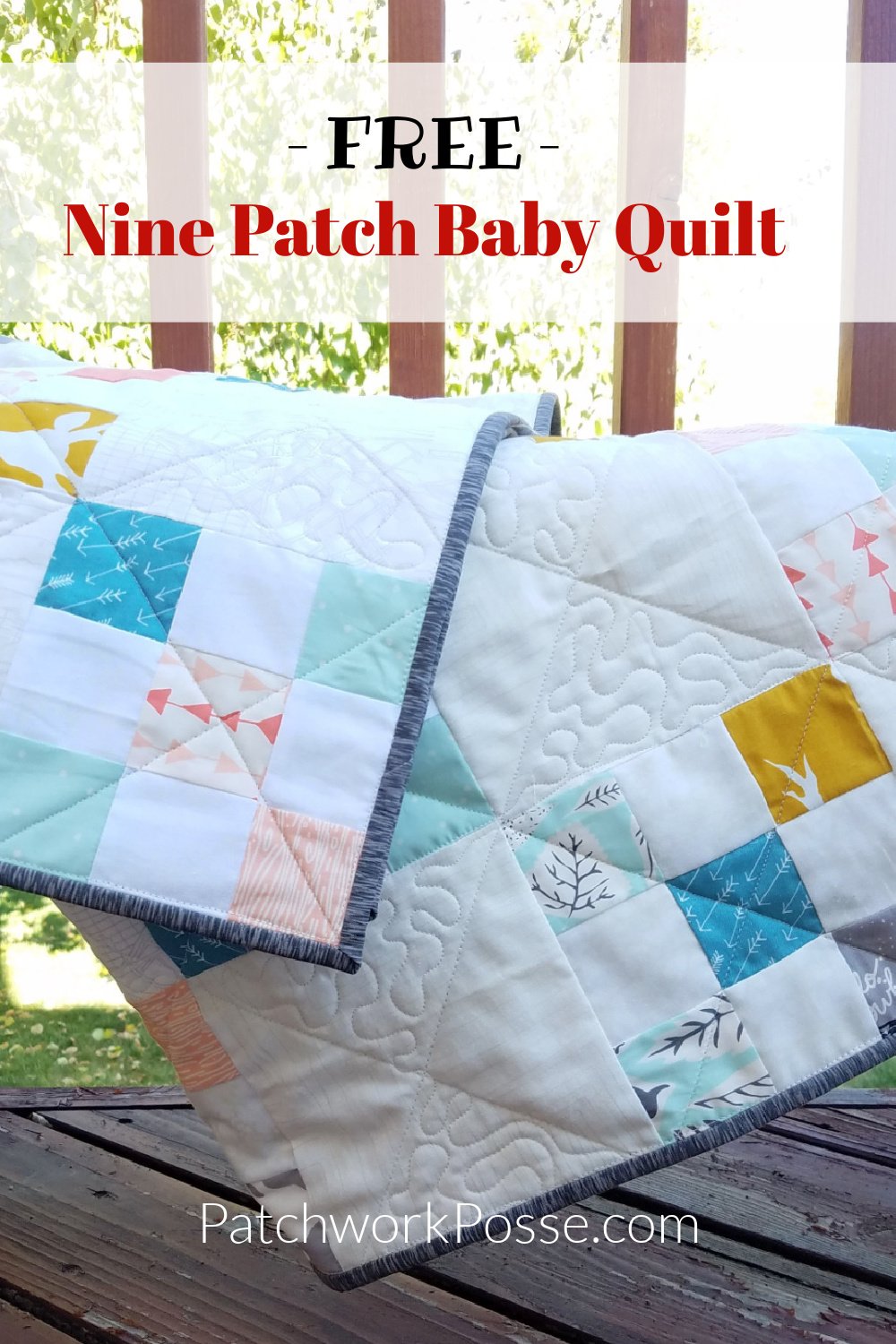 Learn How to Sew a Simple Nine Patch Baby Quilt – Perfect for Beginners ...