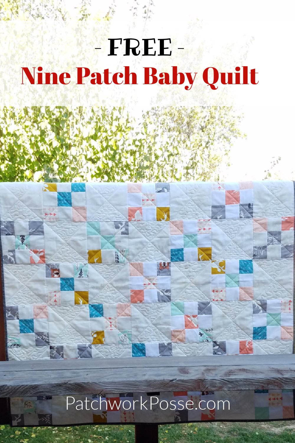 Learn How to Sew a Simple Nine Patch Baby Quilt – Perfect for Beginners ...