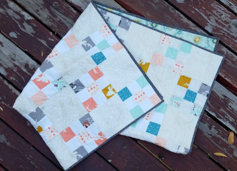 Learn How to Sew a Simple Nine Patch Baby Quilt – Perfect for Beginners ...