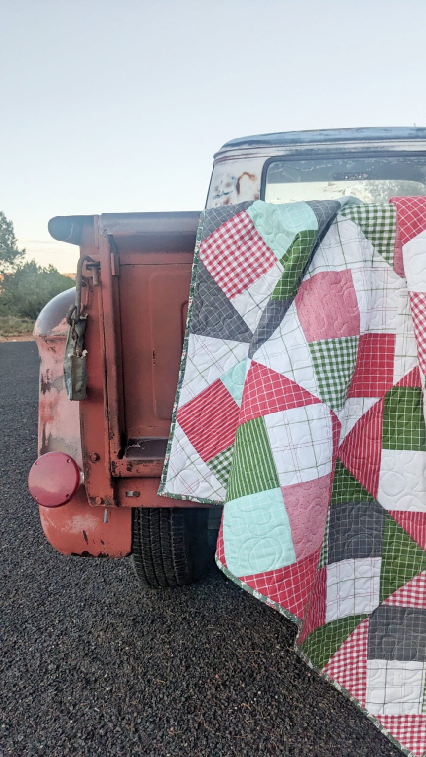Simple Layer Cake Quilt Pattern - Four Patch on Point - Patchwork Posse